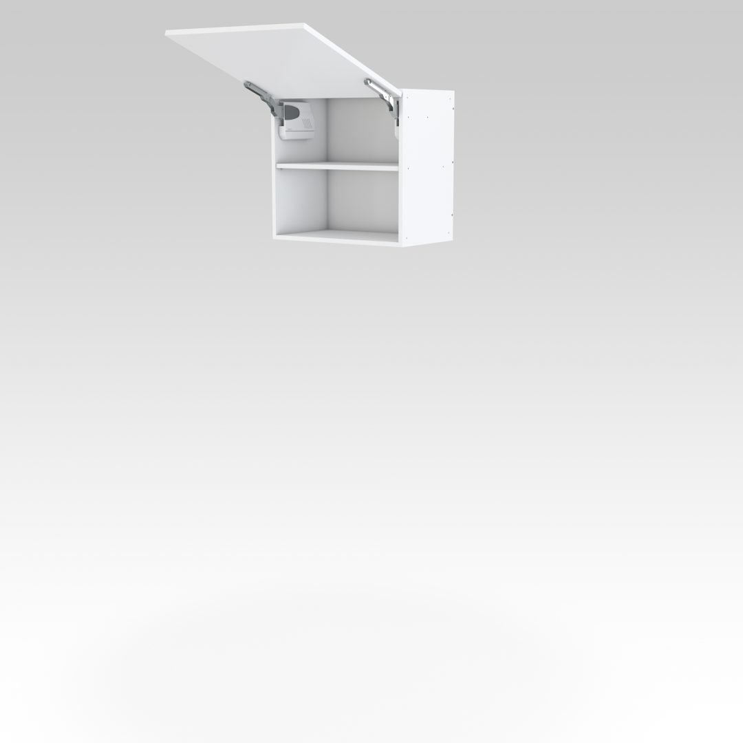 Wall Overfridge 1 Door Flap Cabinet - Peter Hay Kitchens Ltd